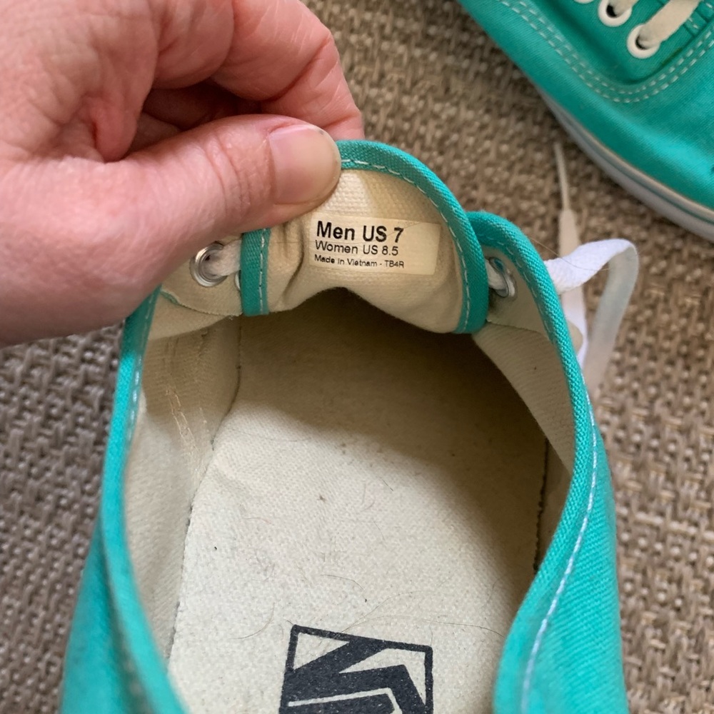 Vans Authentic Tiffany Blue Classic Sneakers - Gem